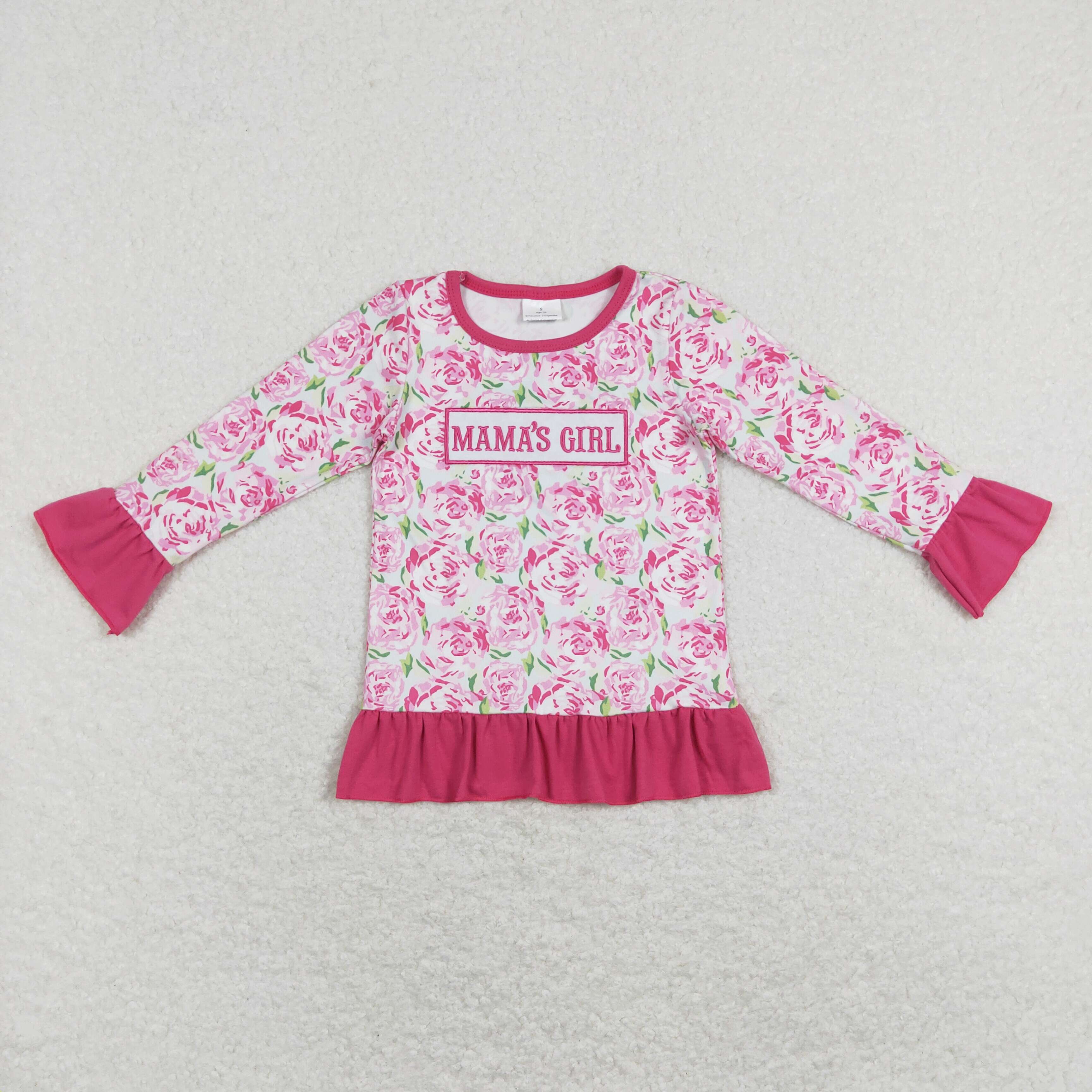Embroidery MAMA 'S Girls Pink floral Coat – SUTUTU03