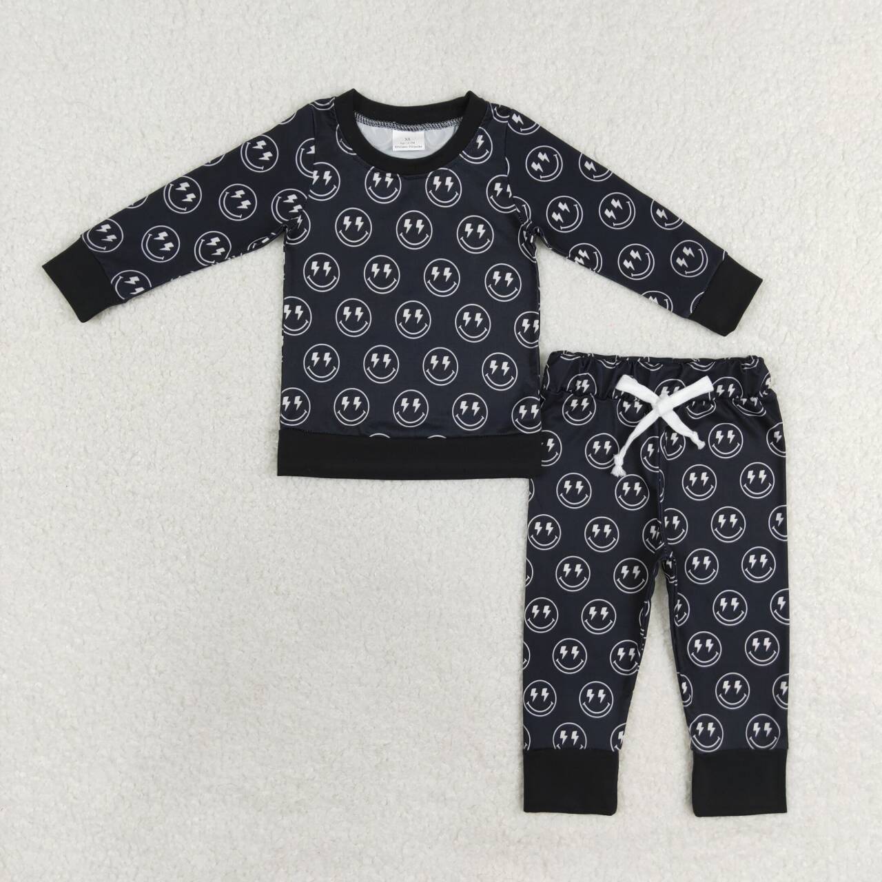 Smiley plaid Long Sleeve sleeve pajamas – SUTUTU03